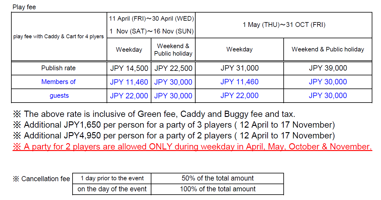 The North Country Golf Club, Japan – The Singapore Island Country Club