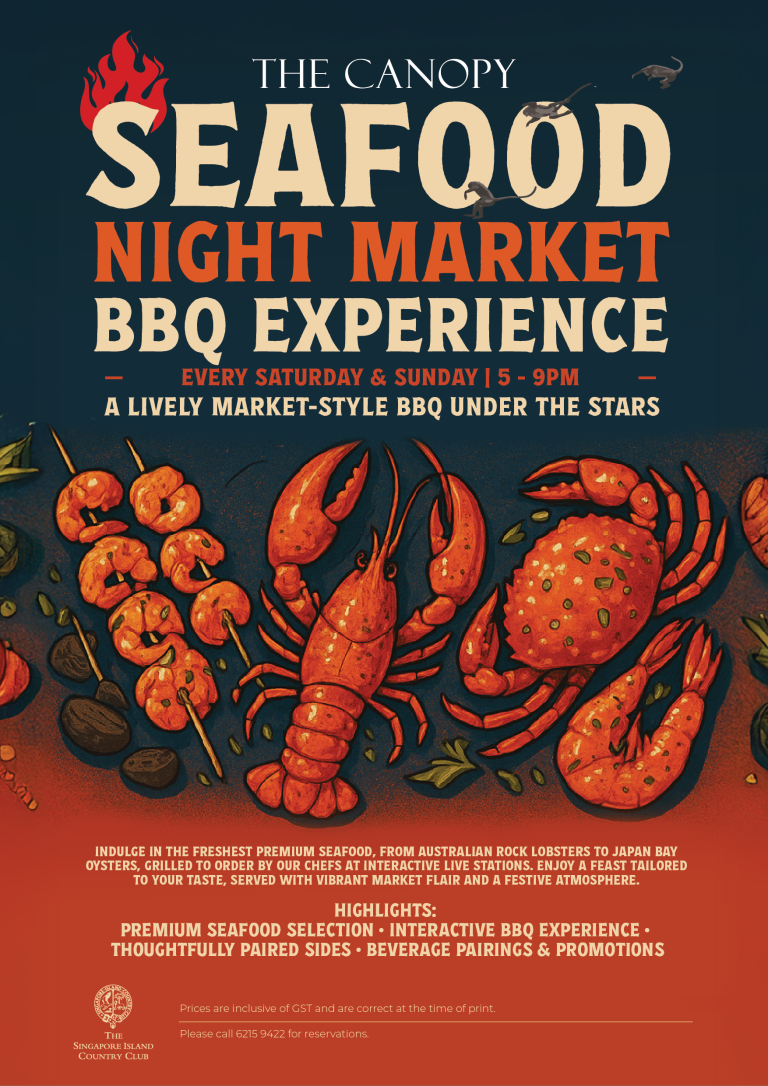 Seafood Night Market BBQ Experience – The Singapore Island Country Club