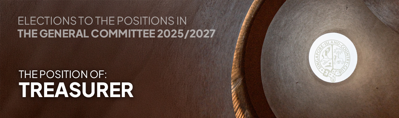 Election to The Position in The General Committee 2025/2027 – Treasurer ...
